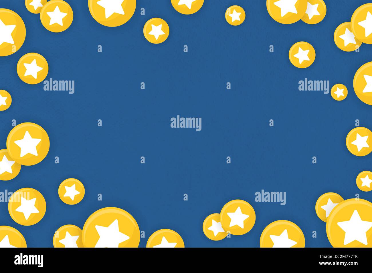 Star icon themed border on a blue background vector Stock Vector Image ...