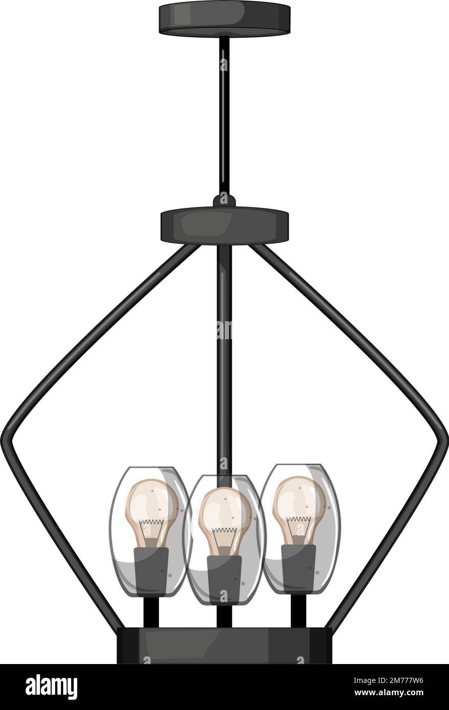 vintage chandelier cartoon vector illustration Stock Vector Image & Art ...