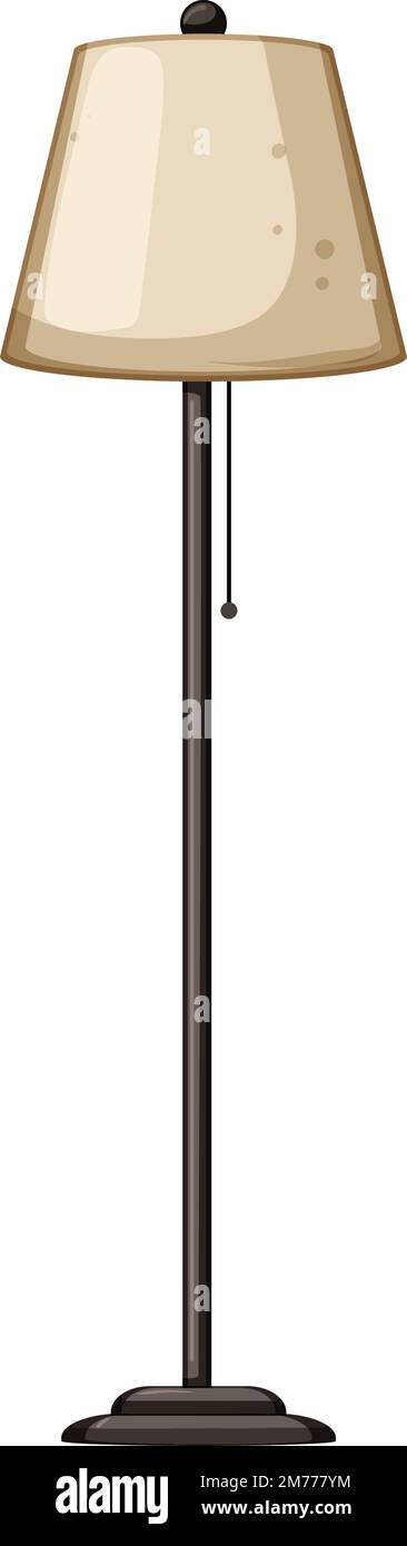 object floor lamp cartoon vector illustration Stock Vector Image & Art ...