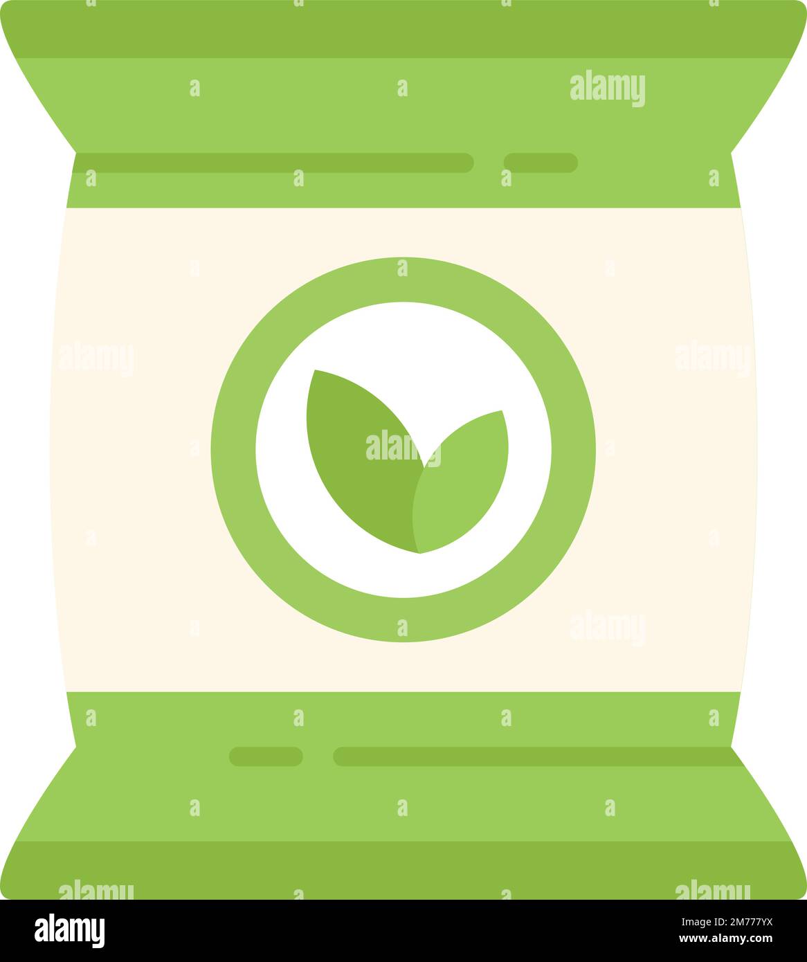 Plant soil pack icon flat vector. Farming agriculture. Food ecology ...