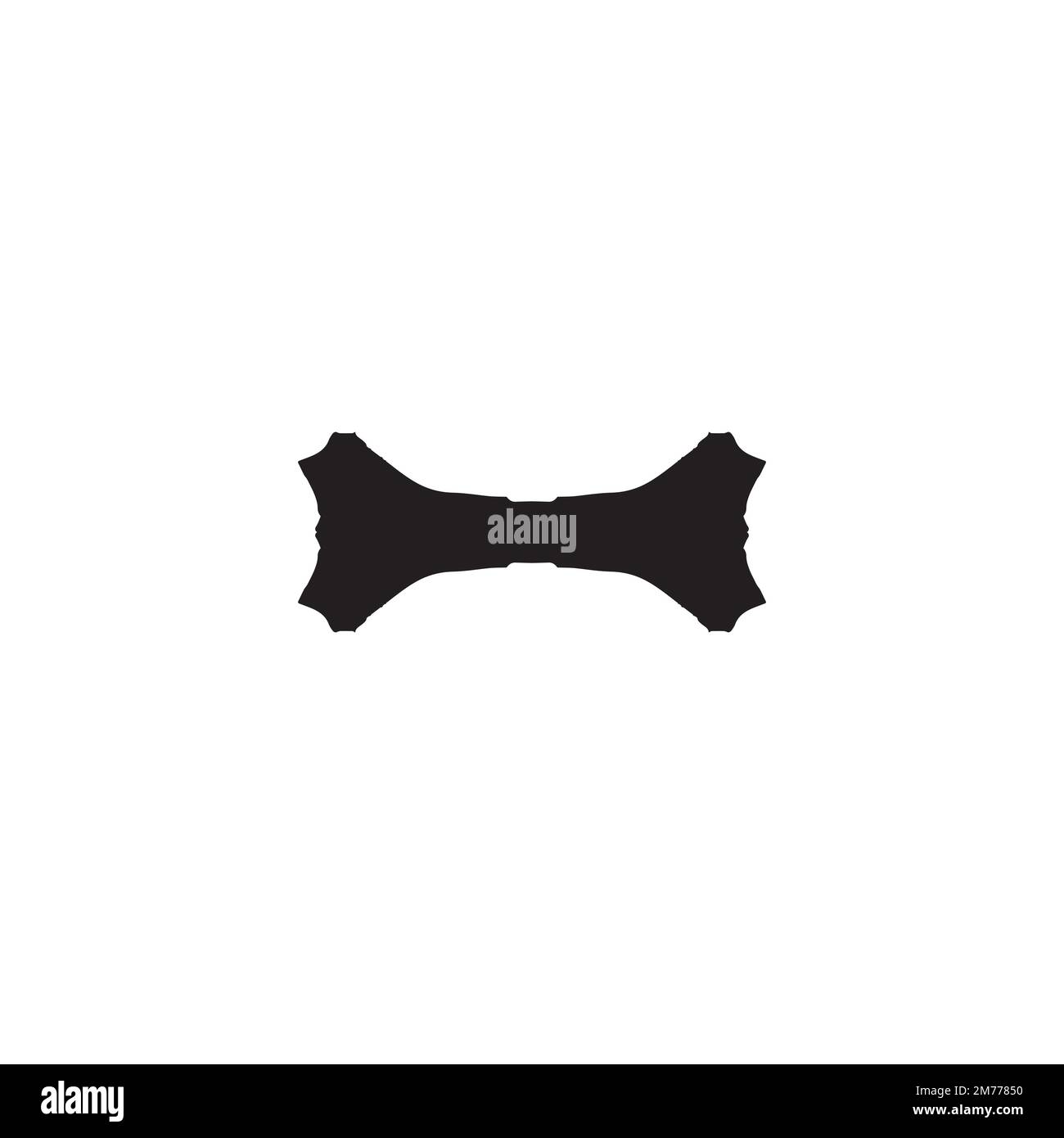 Bone icon. Simple style pet shop big sale poster background symbol. Pet ...