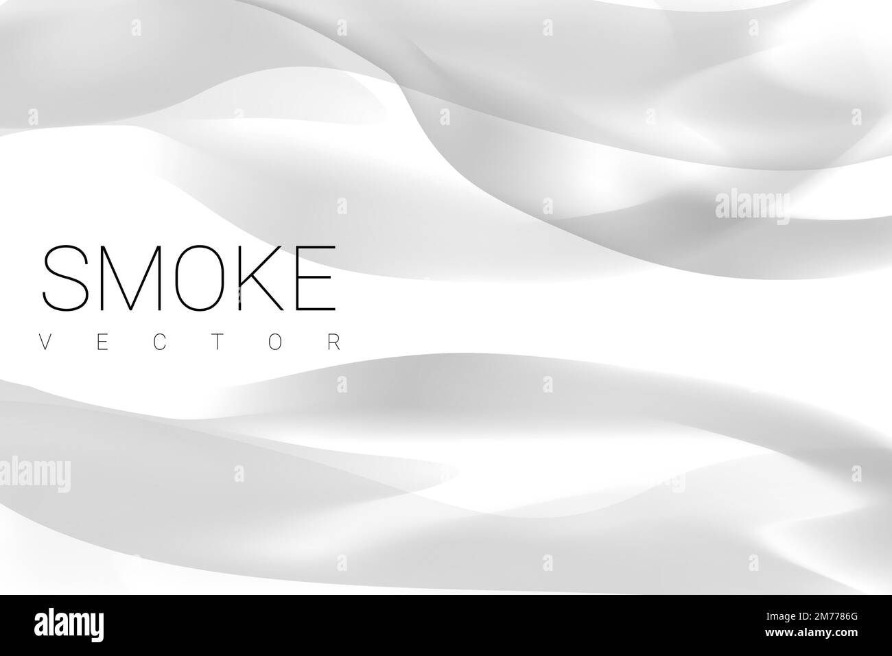 Gray smoke abstract on white background vector Stock Vector Image & Art ...