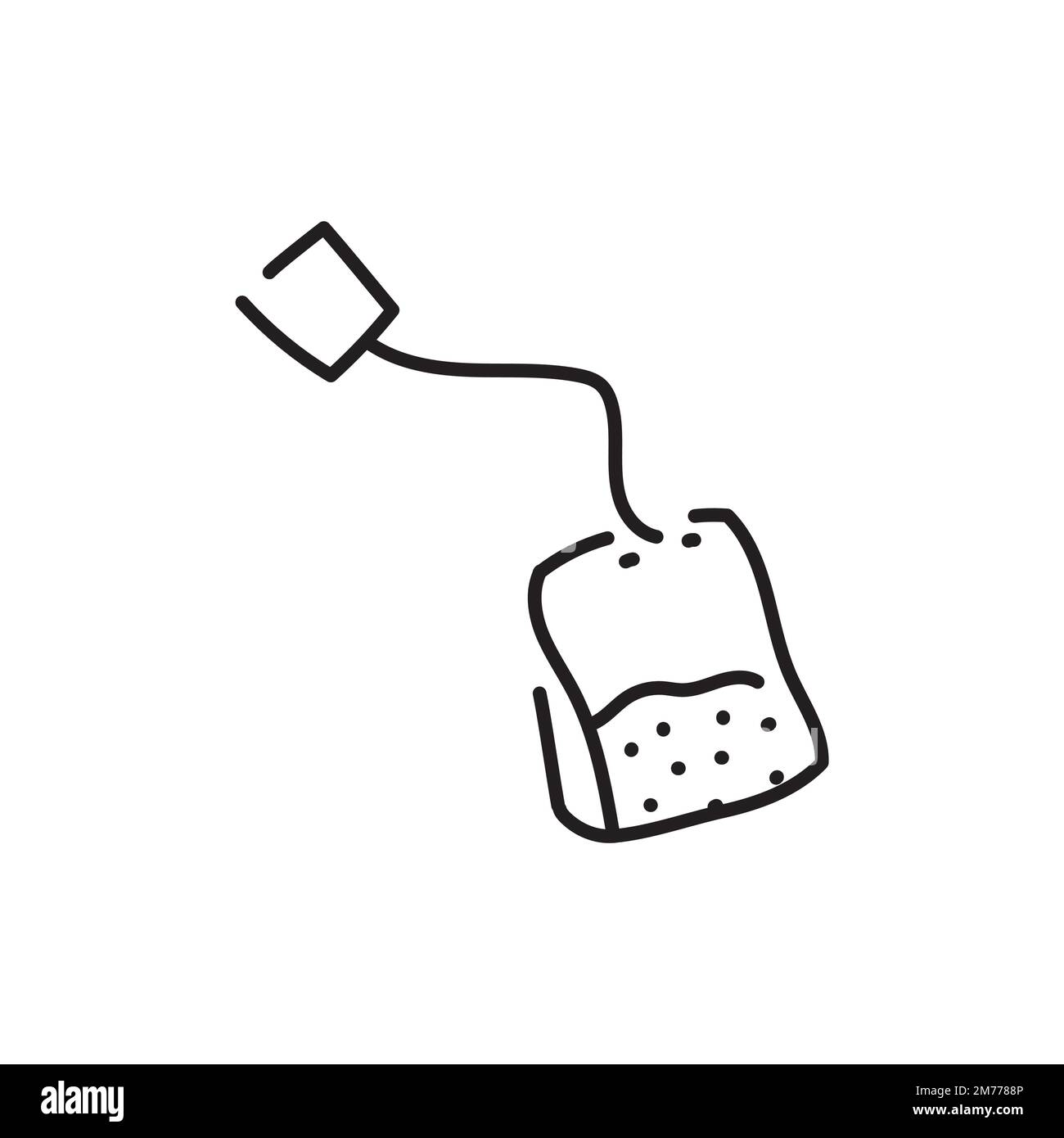 Disposable package tea color line icon. Green, black, fruit - tastes ...