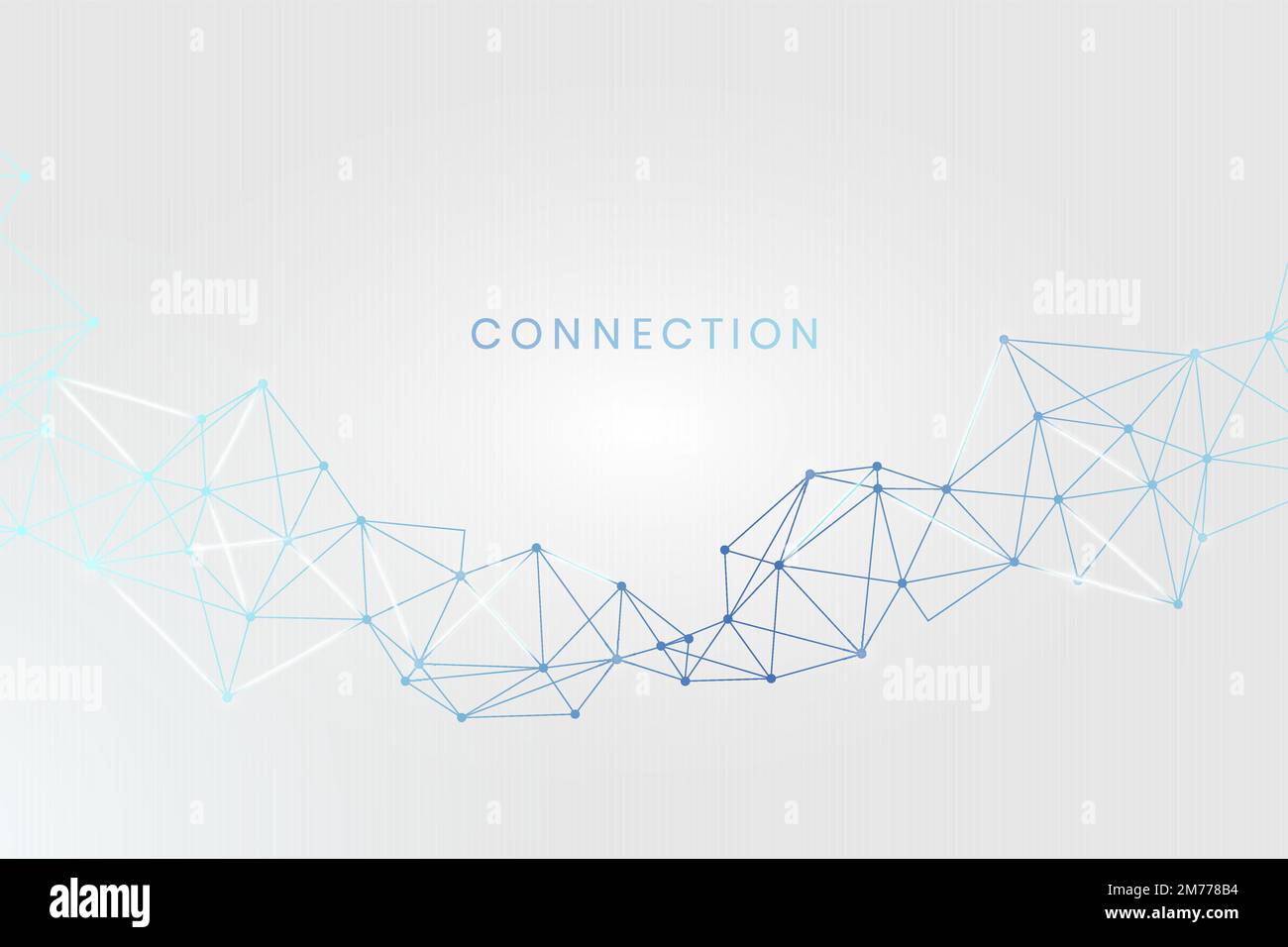 Blue connecting dots technology background vector Stock Vector Image ...