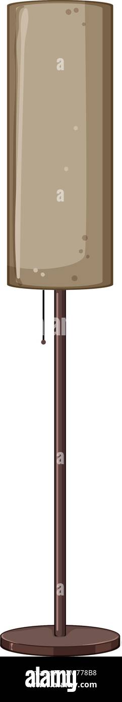 decoration floor lamp cartoon vector illustration Stock Vector Image ...