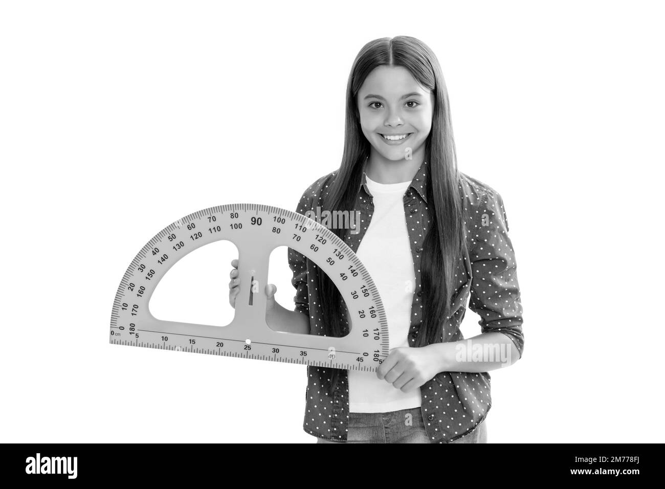 Measuring protractor Black and White Stock Photos & Images - Alamy