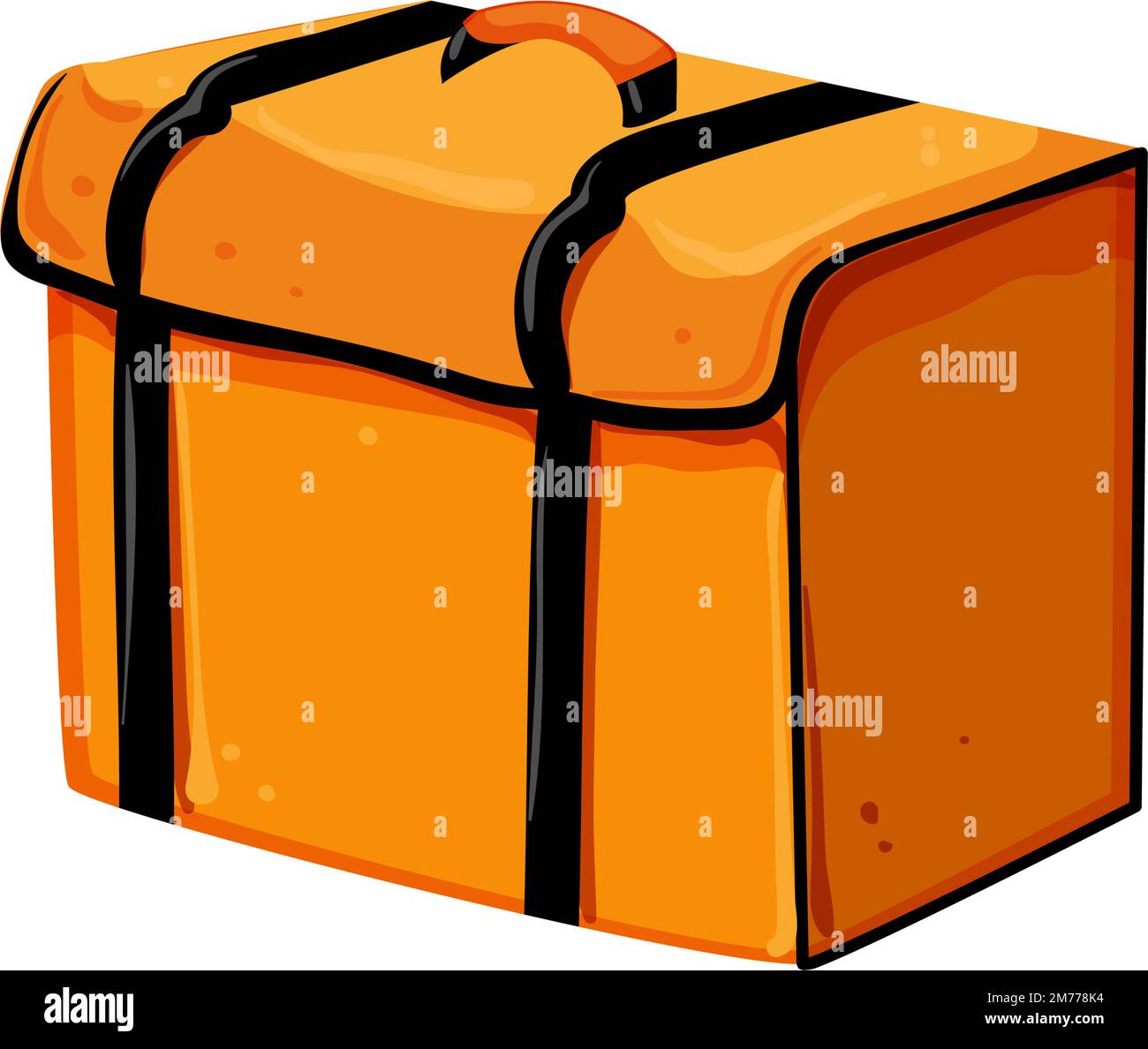 paper food delivery bag cartoon vector illustration Stock Vector Image ...
