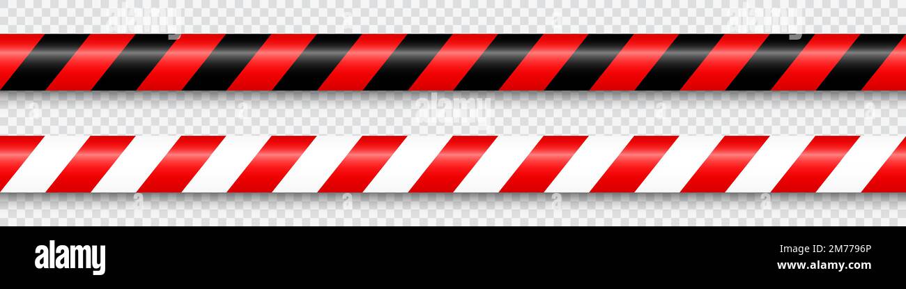 Realistic yellow barricade tape. Police warning line. Danger or hazard ...