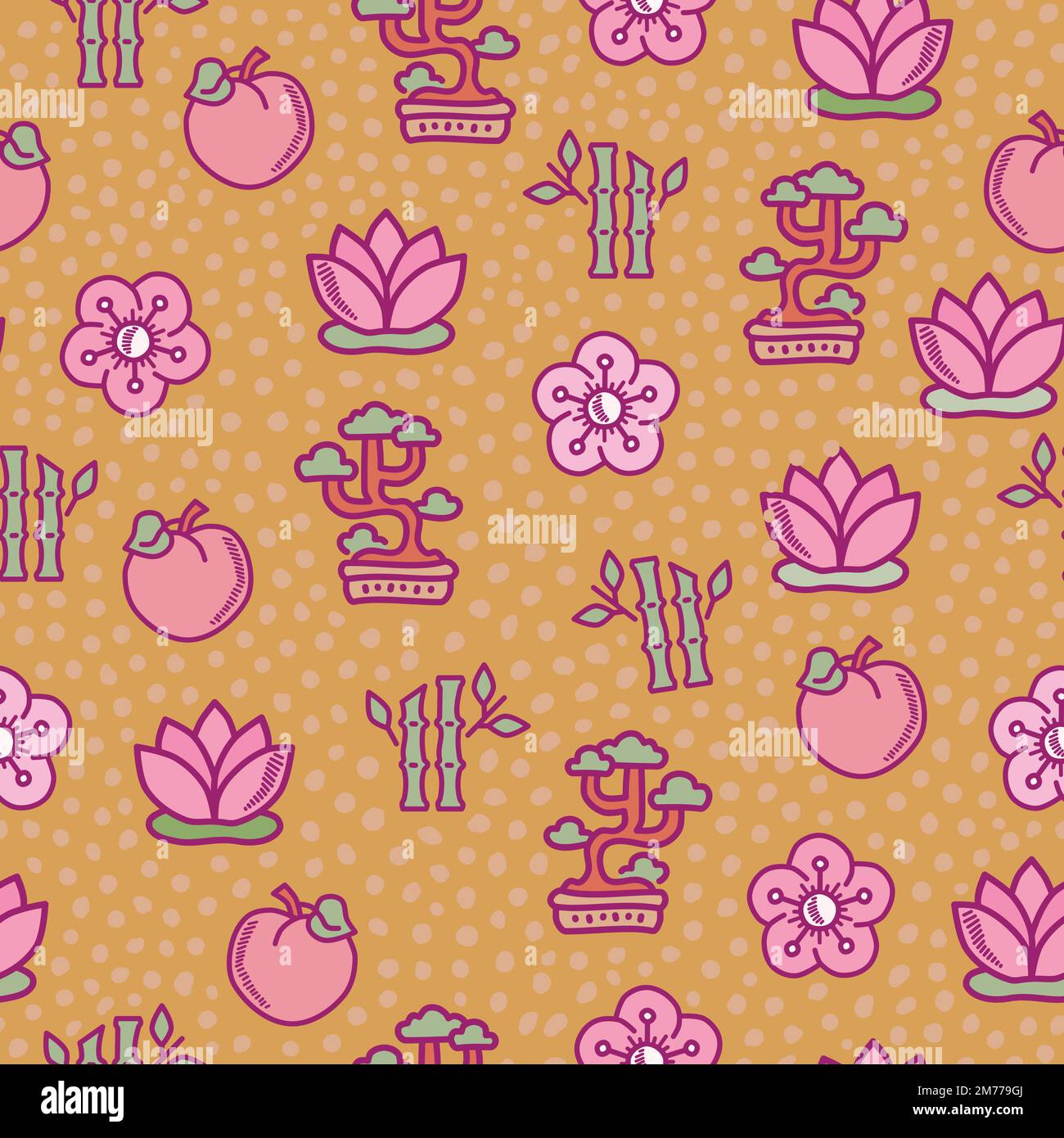 Bonsai nursery Stock Vector Images - Alamy