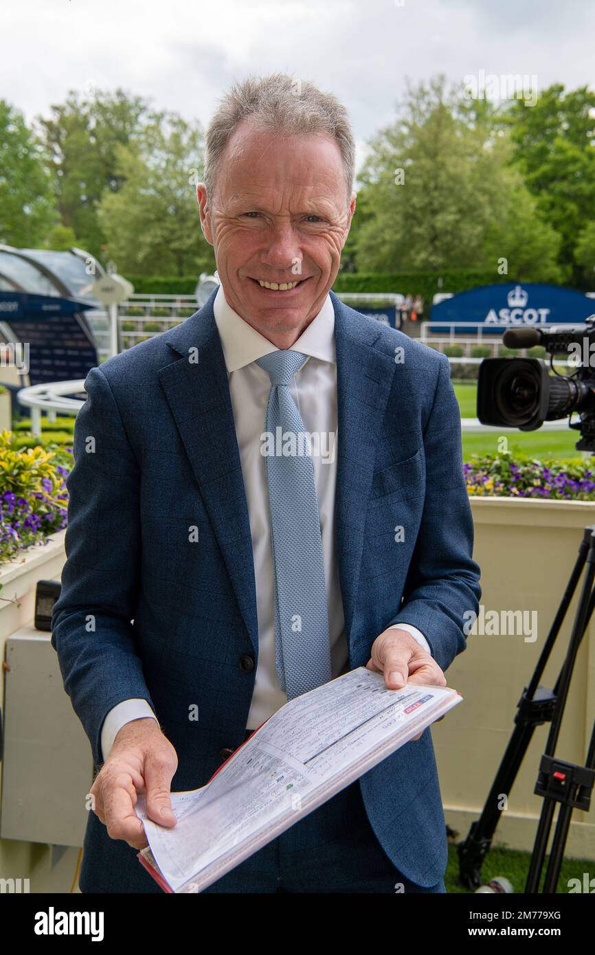 Ascot, Berkshire, UK. 7th May, 2022. Retired jockey and ITV Racing ...