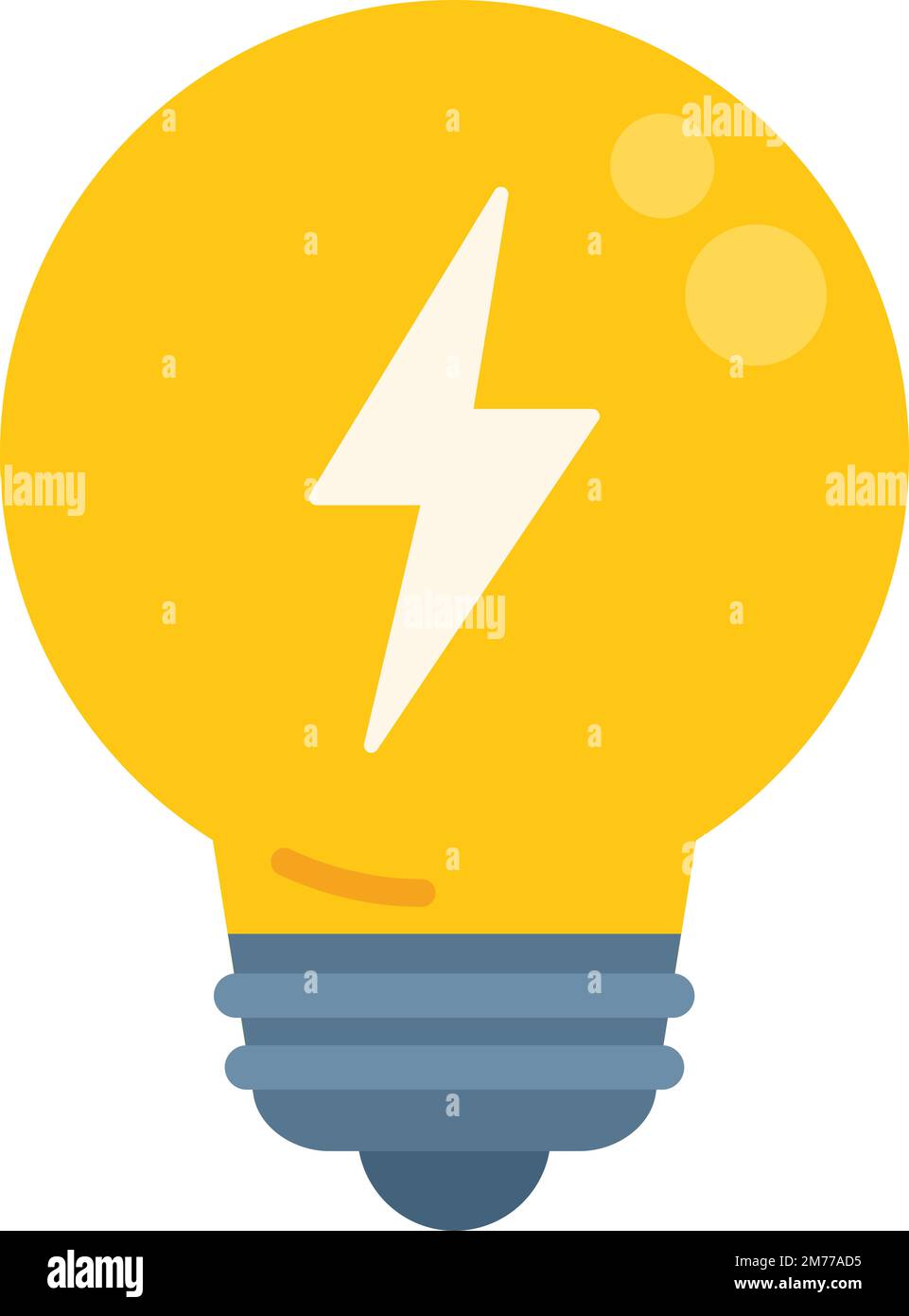 Bulb energy consumption icon flat vector. Smart resource. Care engineer ...
