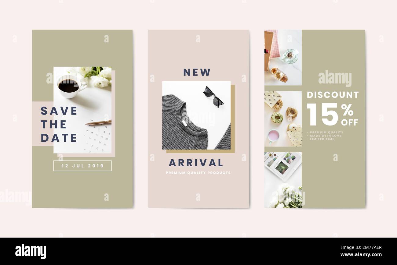 Shopping and sale advertisement templates vector set Stock Vector Image ...