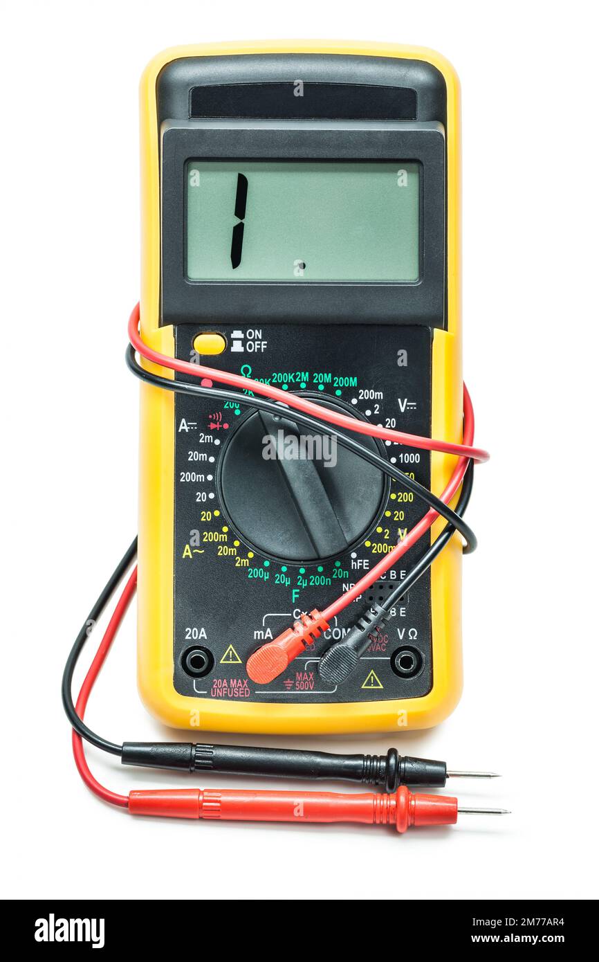 multitester isolated on white background Stock Photo - Alamy