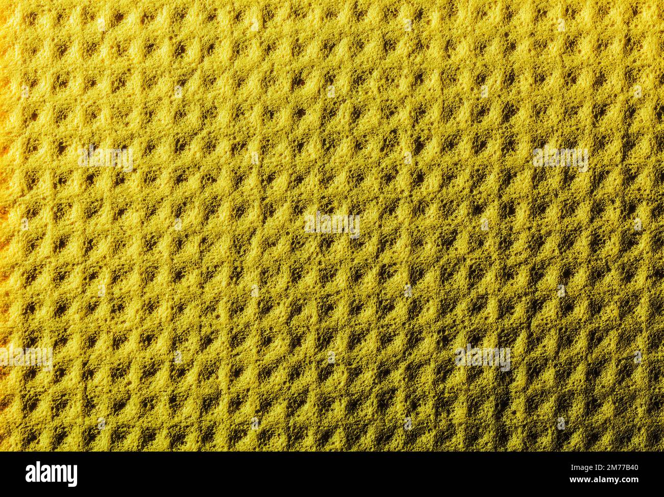 New yellow kitchen dishcloth texture Stock Photo - Alamy
