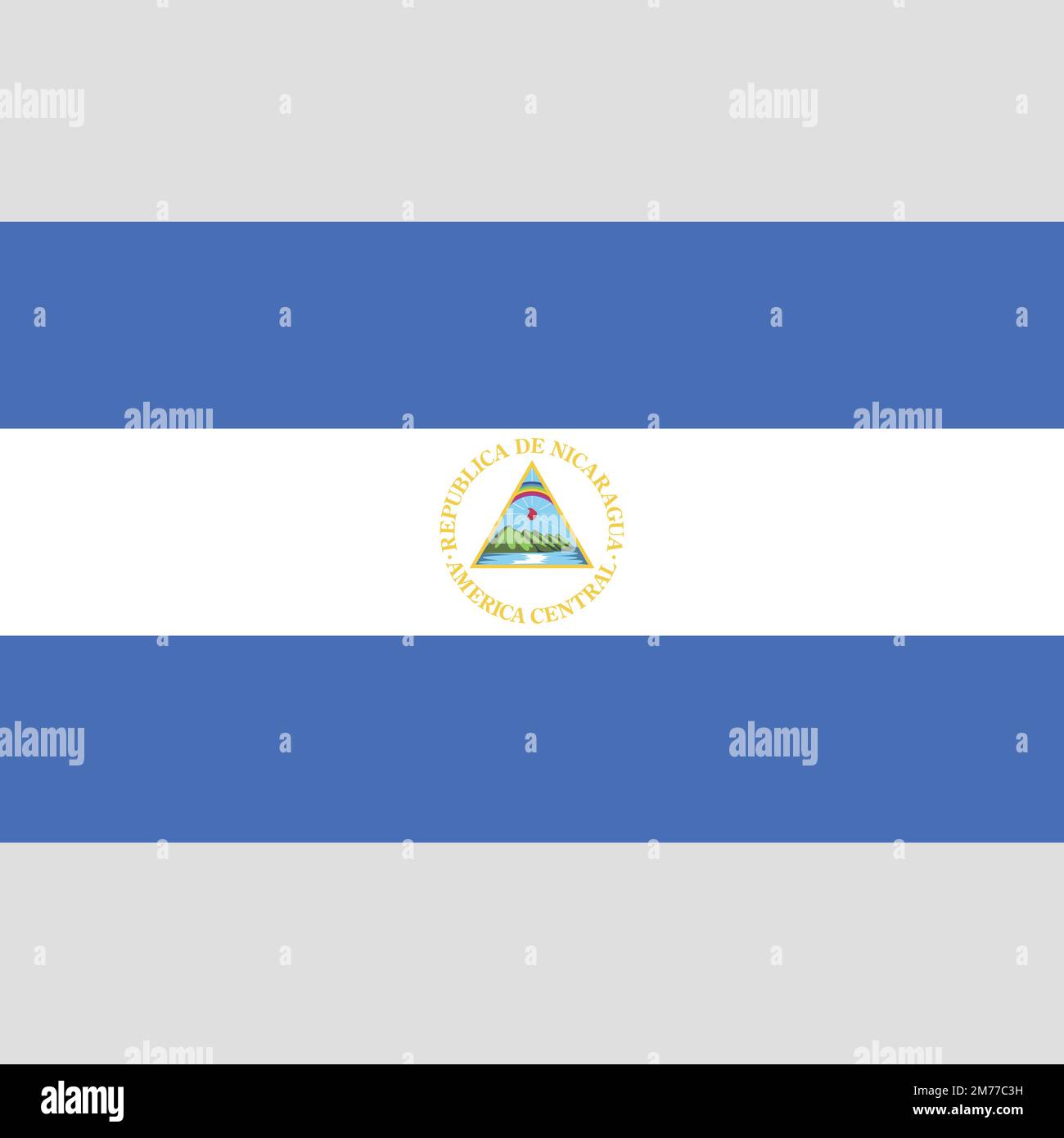 Vector Nicaragua flag, Nicaragua flag illustration, Nicaragua flag ...