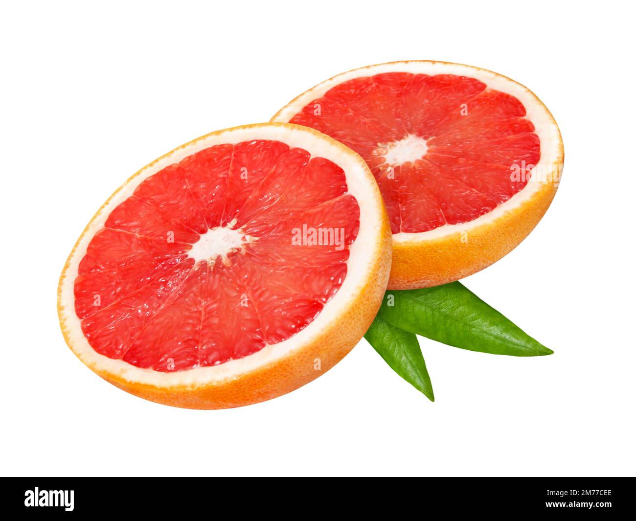 Pink grapefruit isolated on white background Stock Photo - Alamy