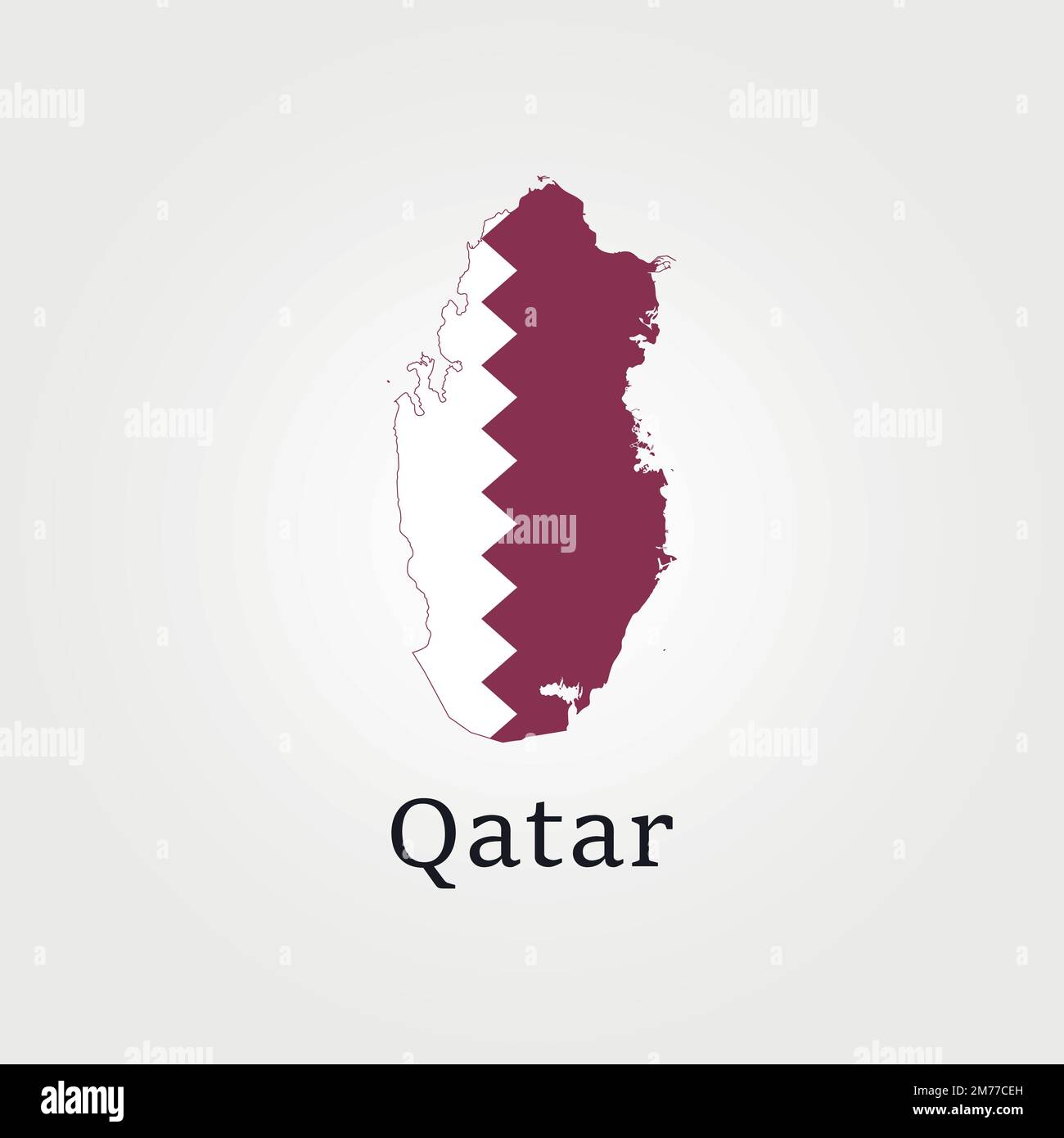 Qatari flag overlay on Qatari map with polygonal style.(EPS10 art vector Stock Vector Image ...