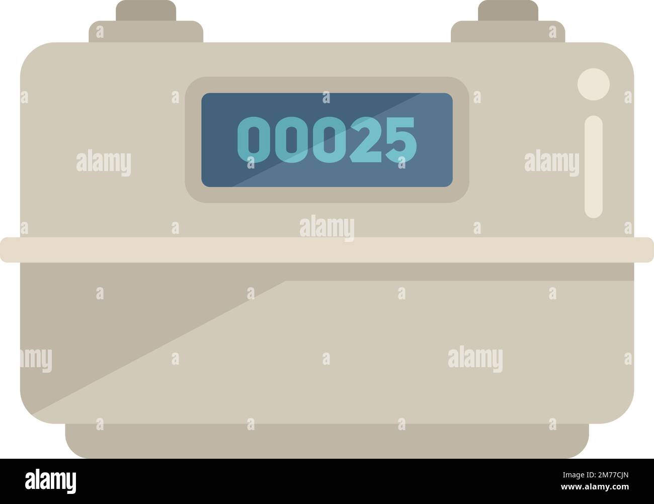 Home energy counter icon flat vector. Energy care. Digital iot isolated ...