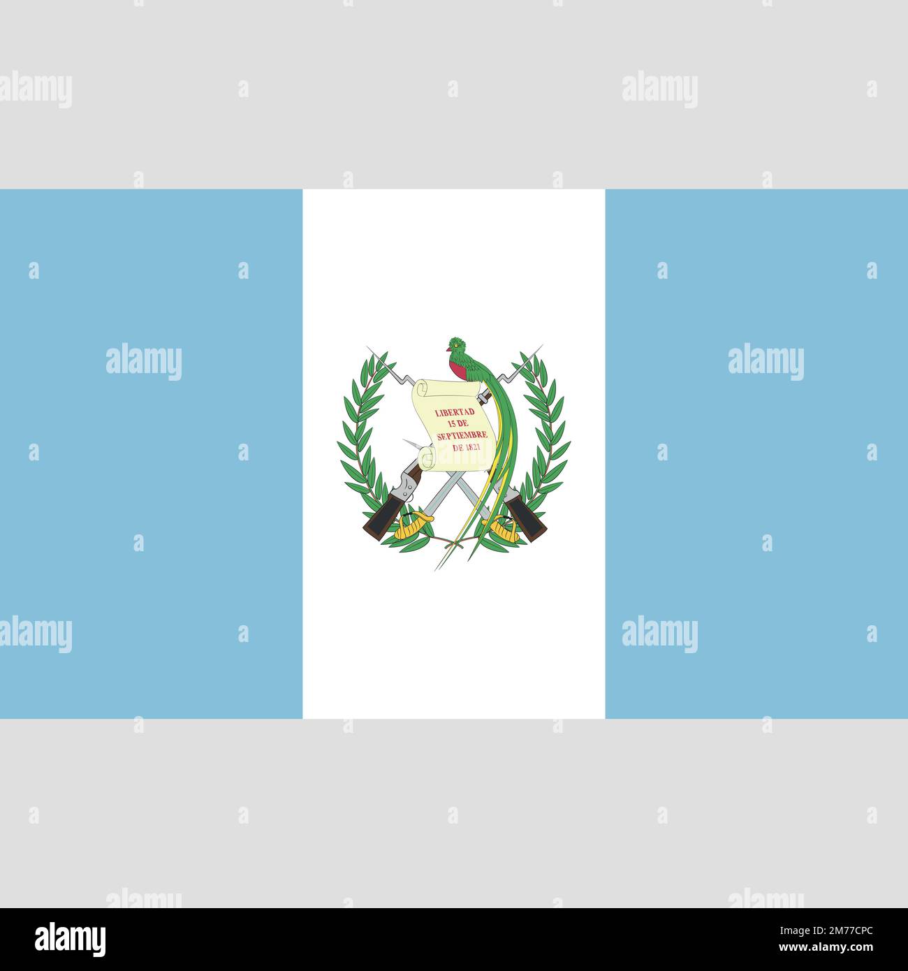 Vector flag of Guatemala. Accurate dimensions and official colors ...