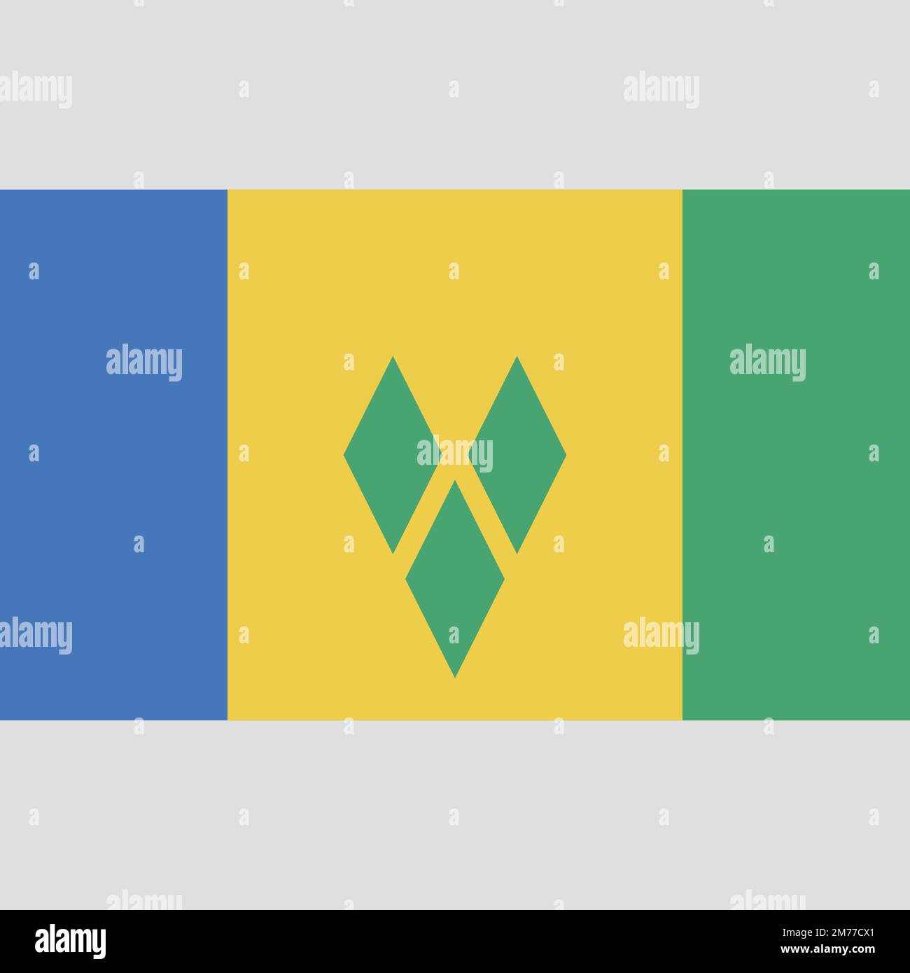 Vector Saint Vincent flag, Saint Vincent flag illustration, Saint ...