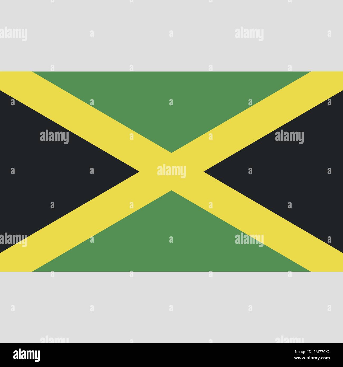 The national flag of Jamaica Stock Vector Image & Art - Alamy