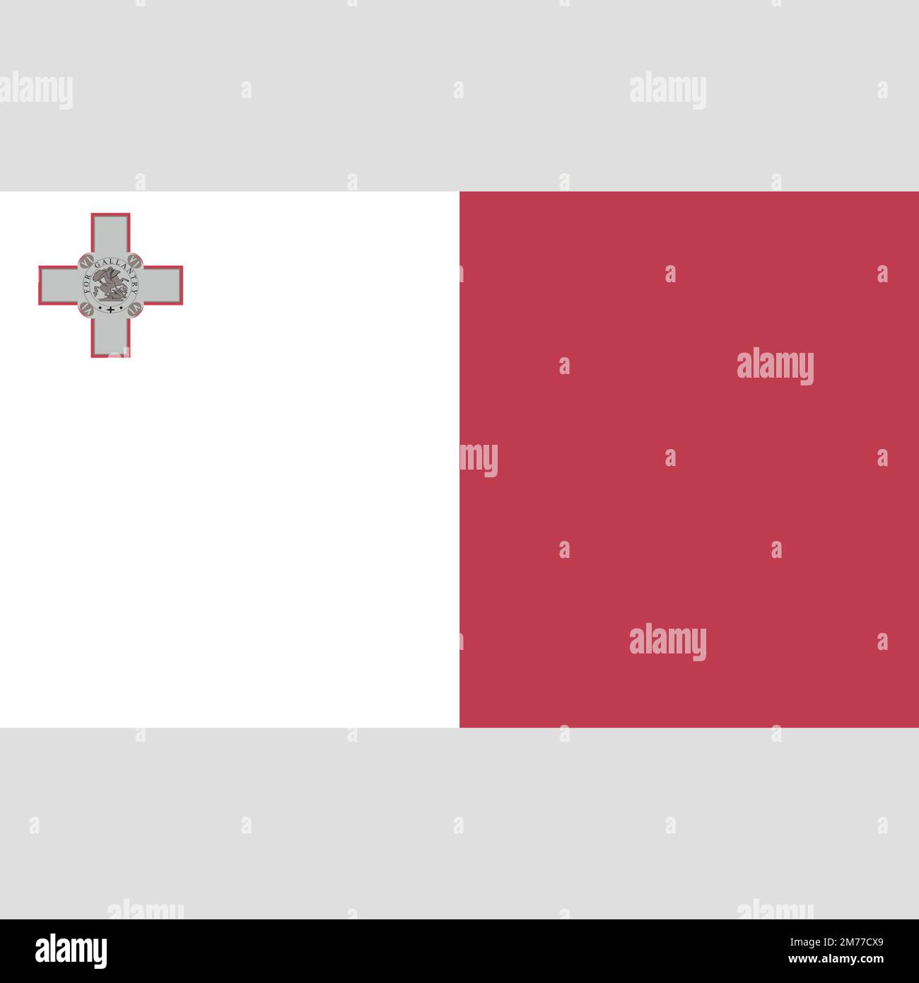 vector illustration of Malta flag Stock Vector Image & Art - Alamy