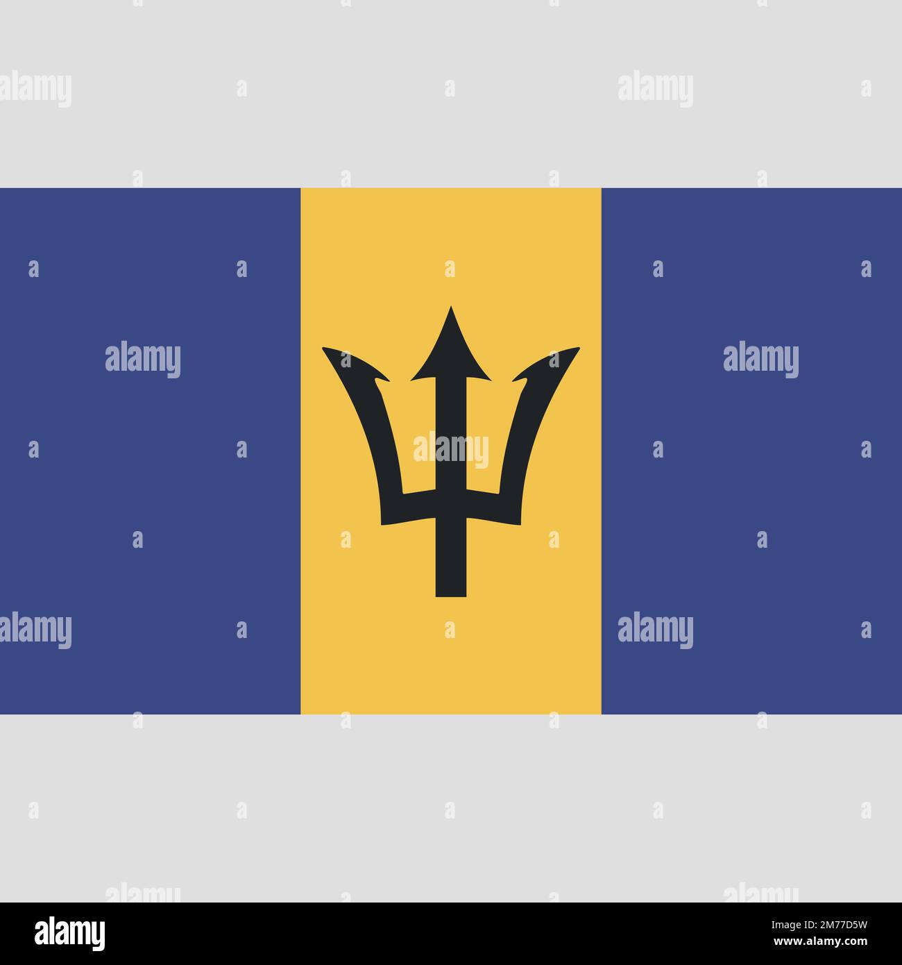 Barbados flag national emblem graphic element Illustration template ...