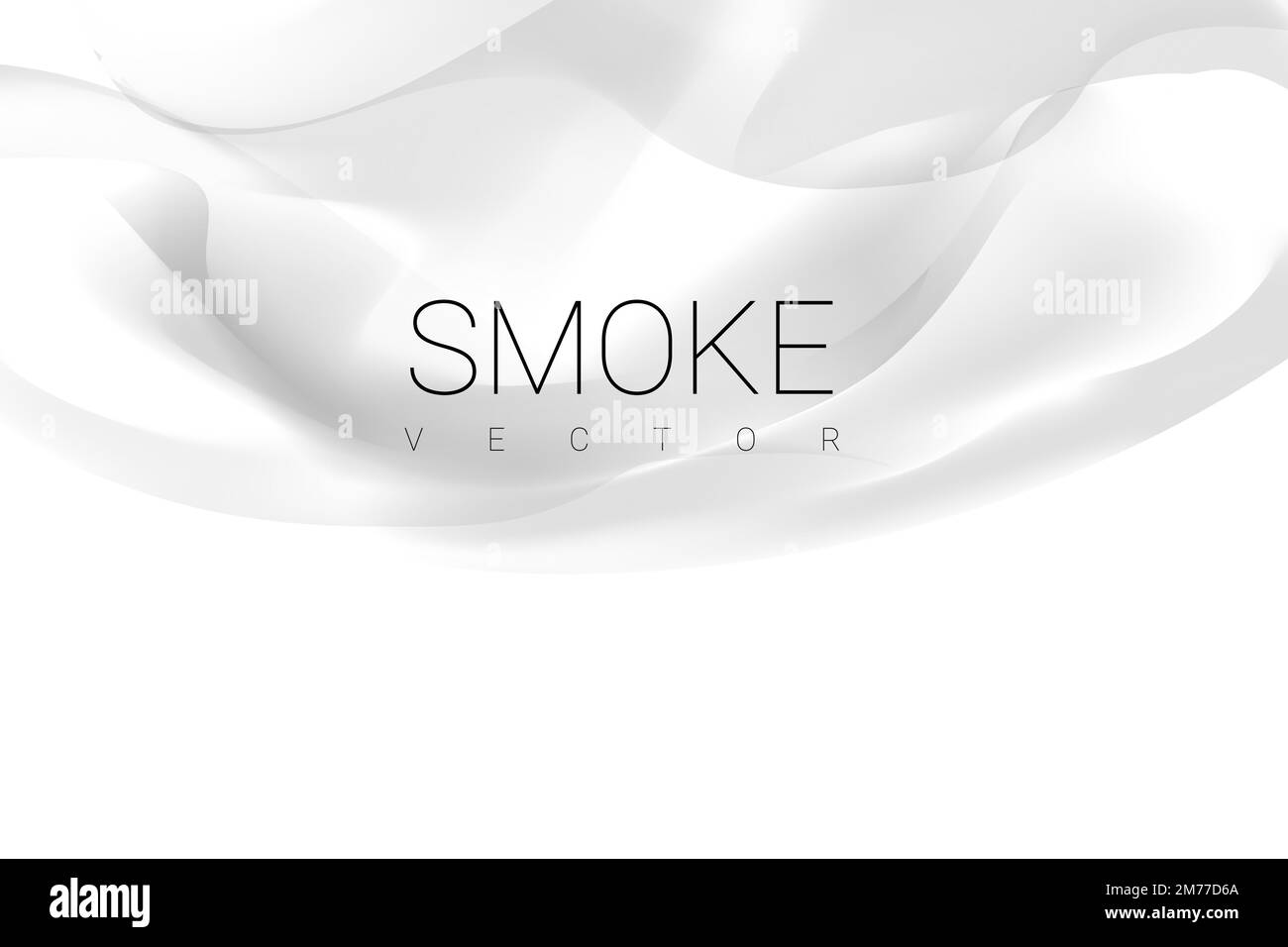 Gray smoke abstract on white background vector Stock Vector Image & Art ...