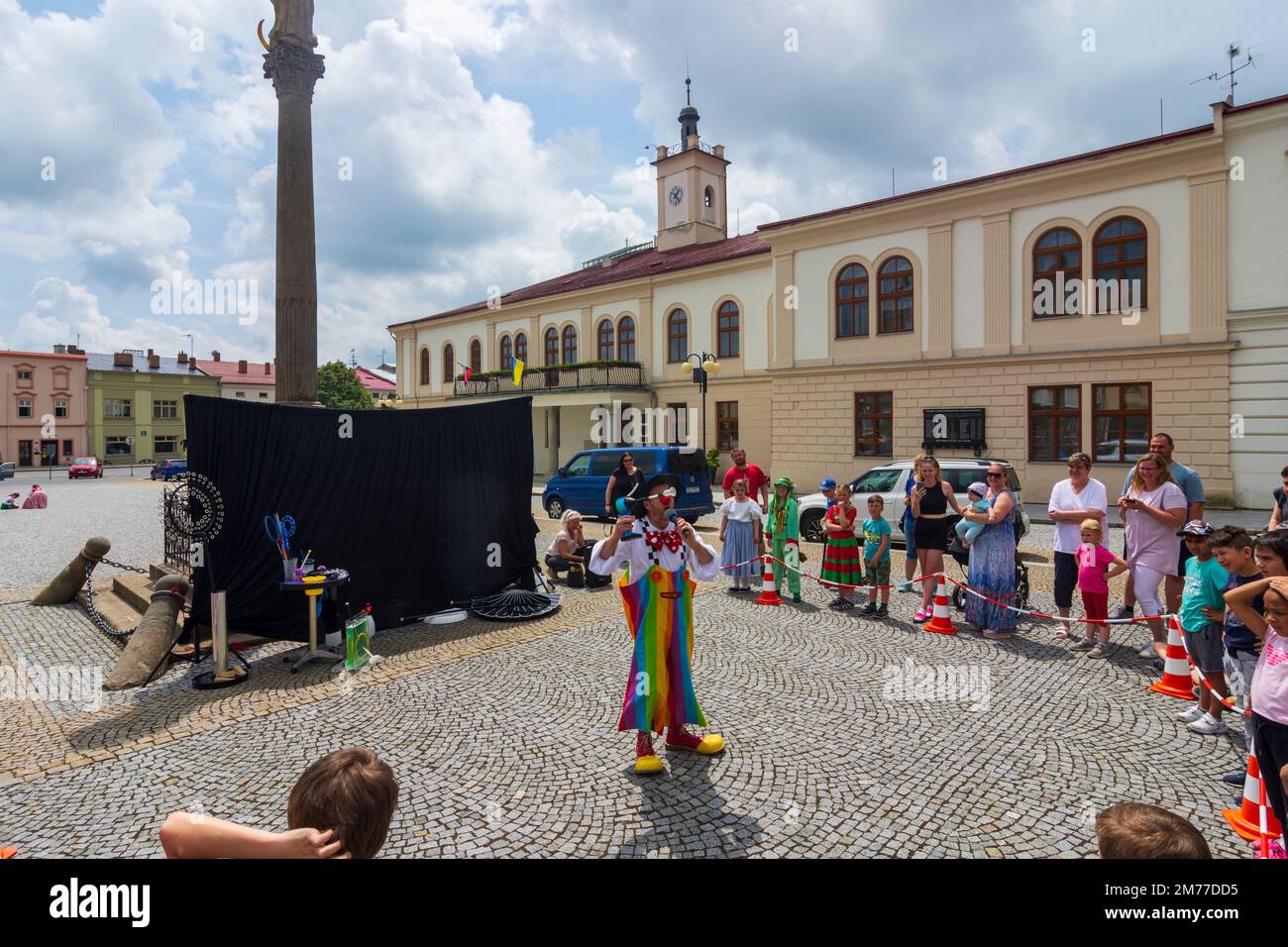 Lipnik nad Becvou (Leipnik): folk art festival at Town square, Town ...