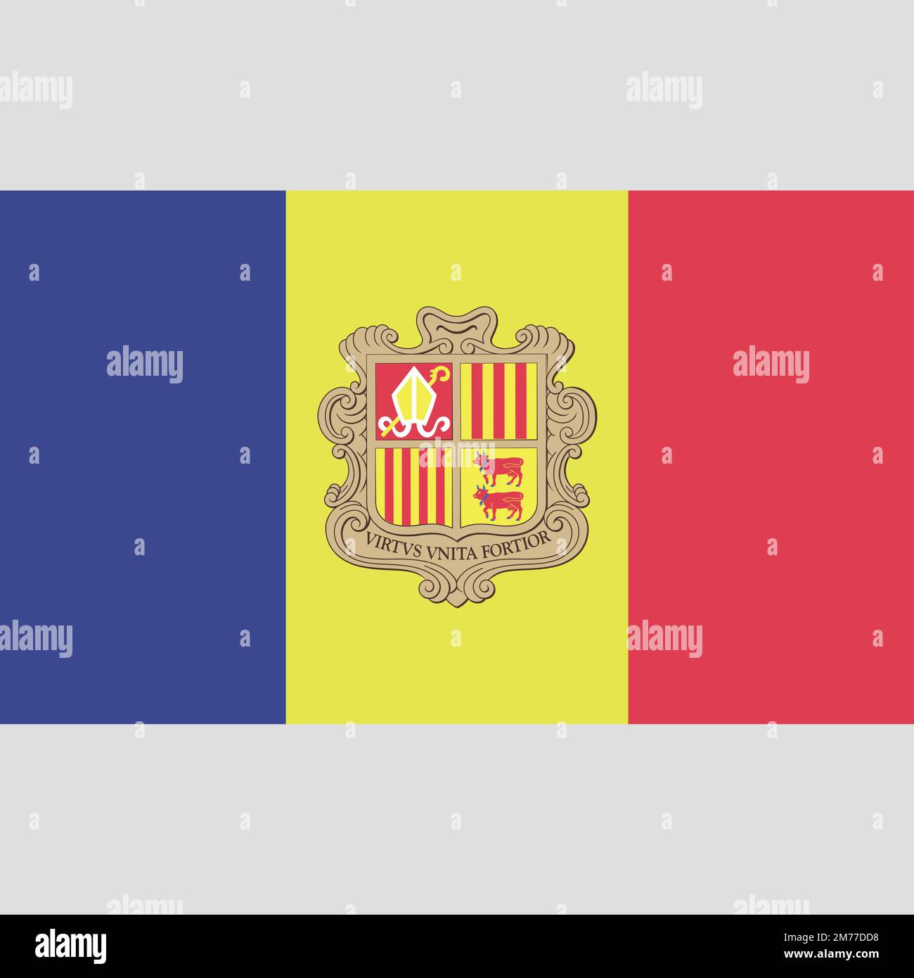 vector illustration of Andorra flag Stock Vector Image & Art - Alamy