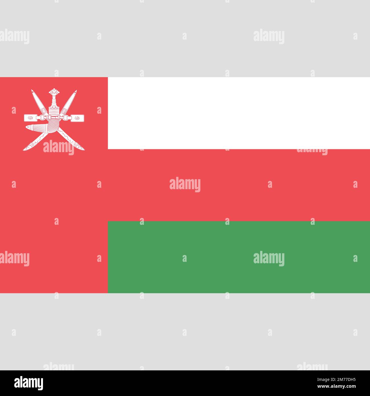 Vector Oman Flag Oman Flag Illustration Oman Flag Picture Oman Flag