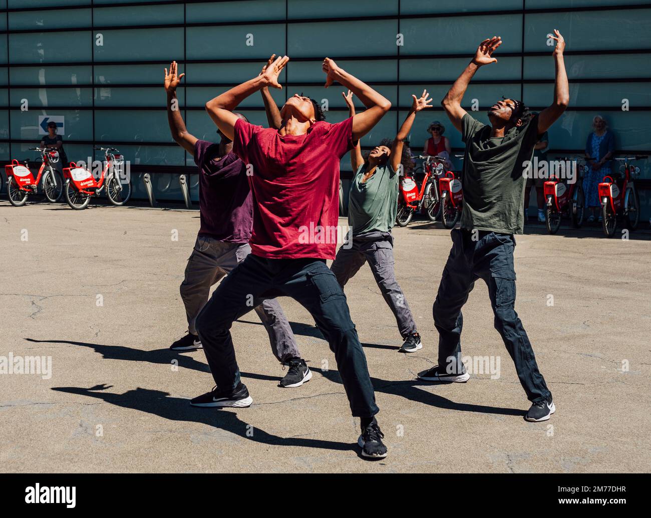 Swansea, UK - July 9, 2022: Just Us Dance Theatre Born to Protest, at ...