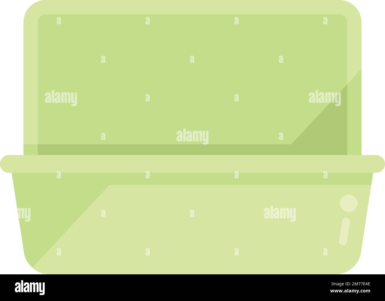 Biodegradable plastic food box icon flat vector. Recycle bottle. Waste ...