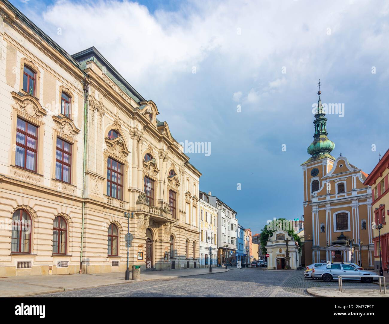Prerov (Prerau) : T. G. Masaryk Square in , Olomoucky, Olomouc Region ...