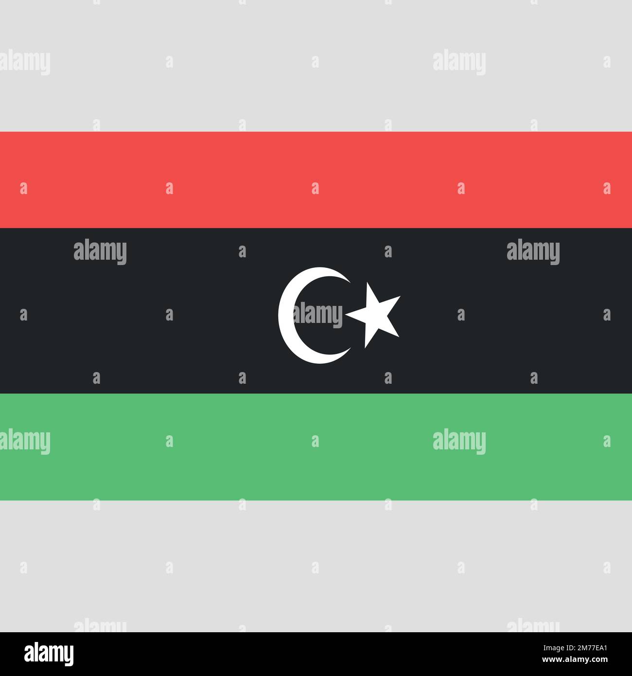 New libya flag Stock Vector Images - Alamy