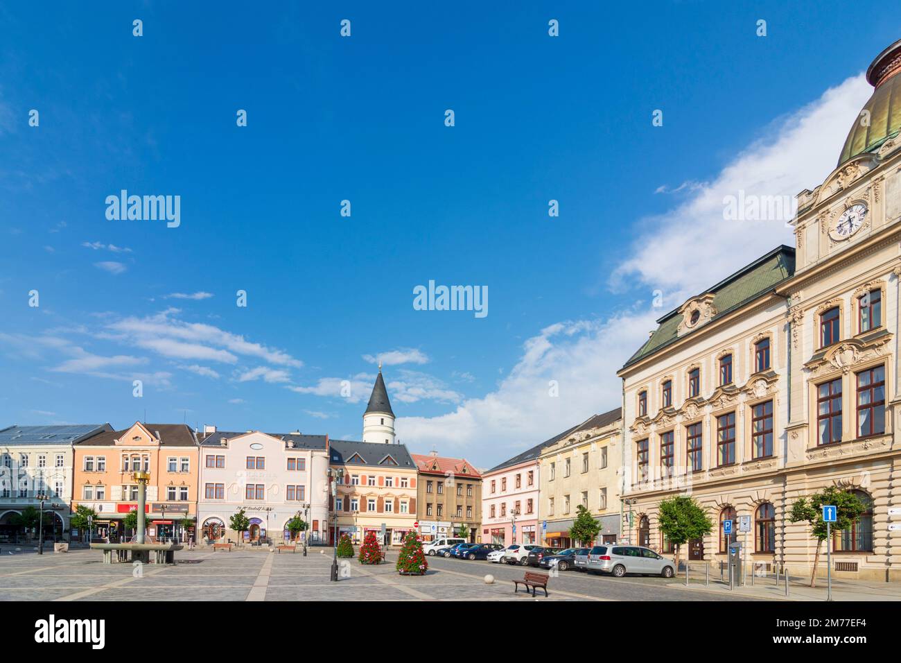 Prerov (Prerau) : T. G. Masaryk Square, Prerov Castle in , Olomoucky ...