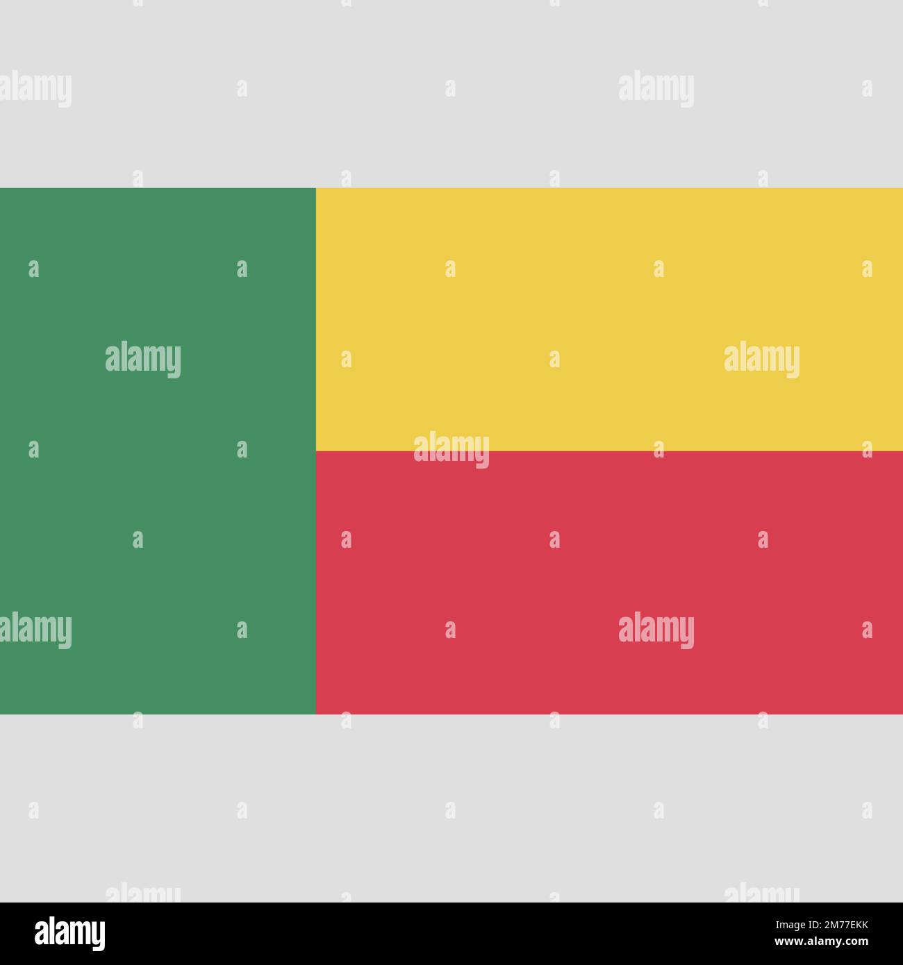 Vector flag of Benin. Accurate dimensions and official colors. Symbol ...