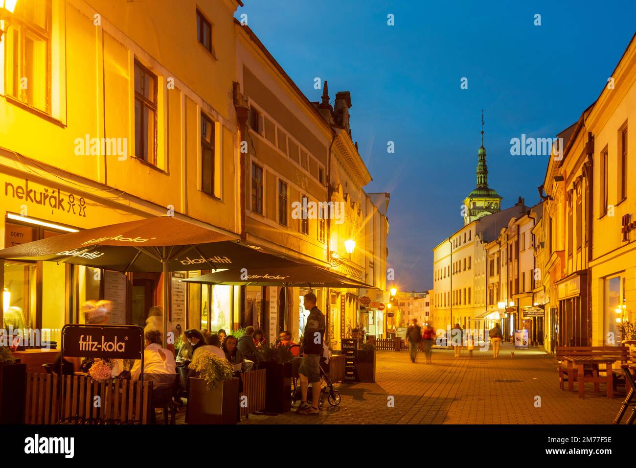 Pedestrian zone in zlinsky hi-res stock photography and images - Alamy