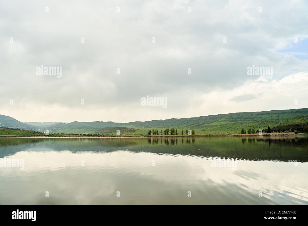 View of the beautiful lake Lisi. Lisi Park in Tbilisi, Georgia Stock ...