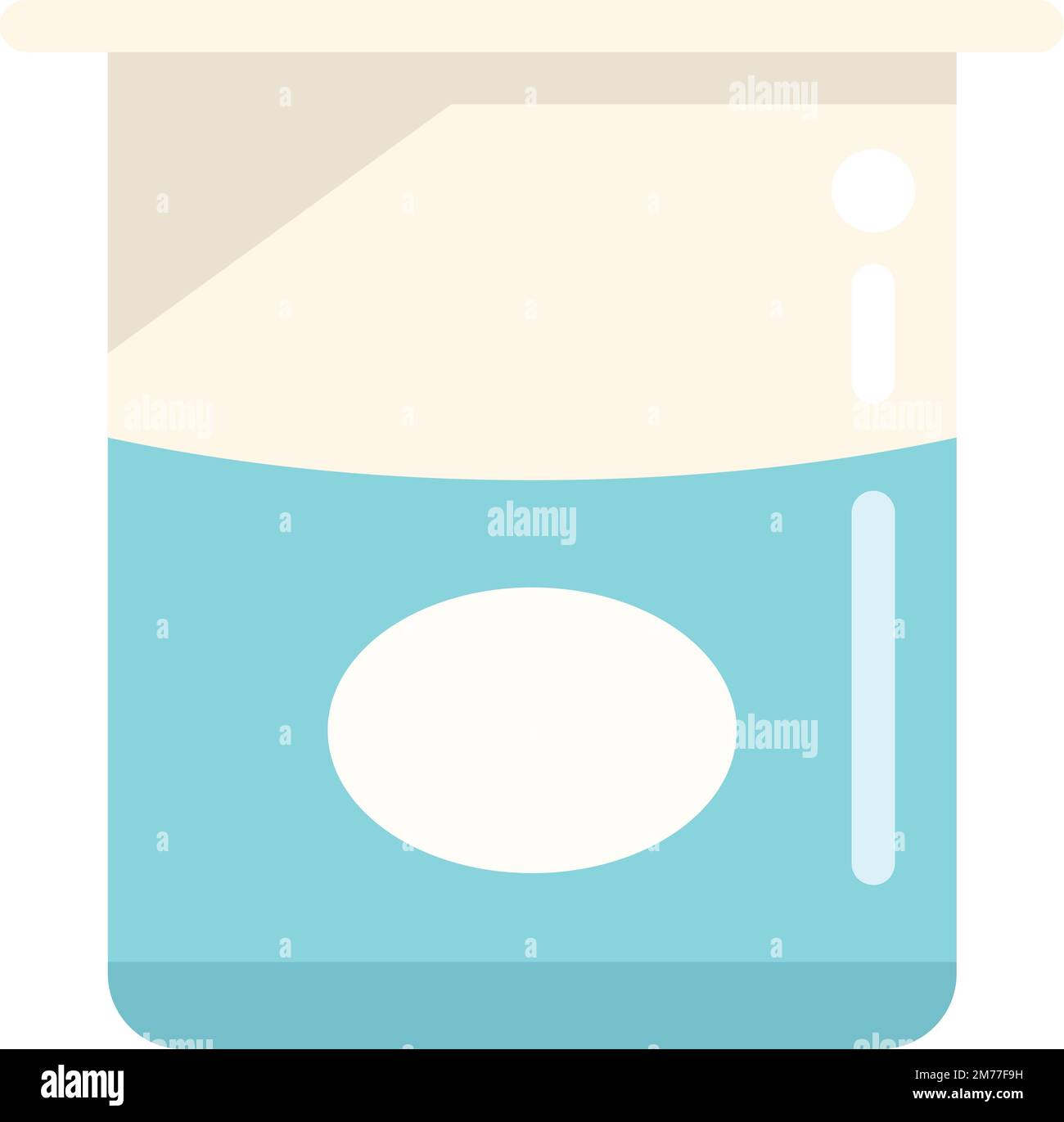 Biodegradable plastic pot icon flat vector. Water container. Garbage ...