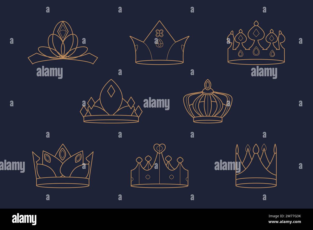 Crown designs hi-res stock photography and images - Alamy
