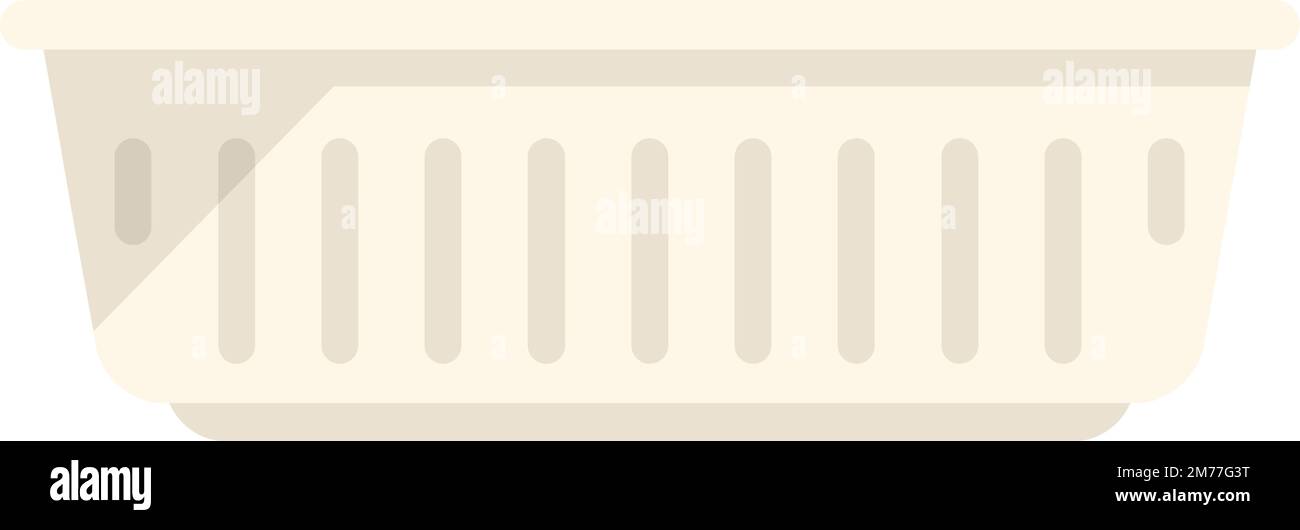 Biodegradable plastic box icon flat vector. Water compost. Bag energy ...