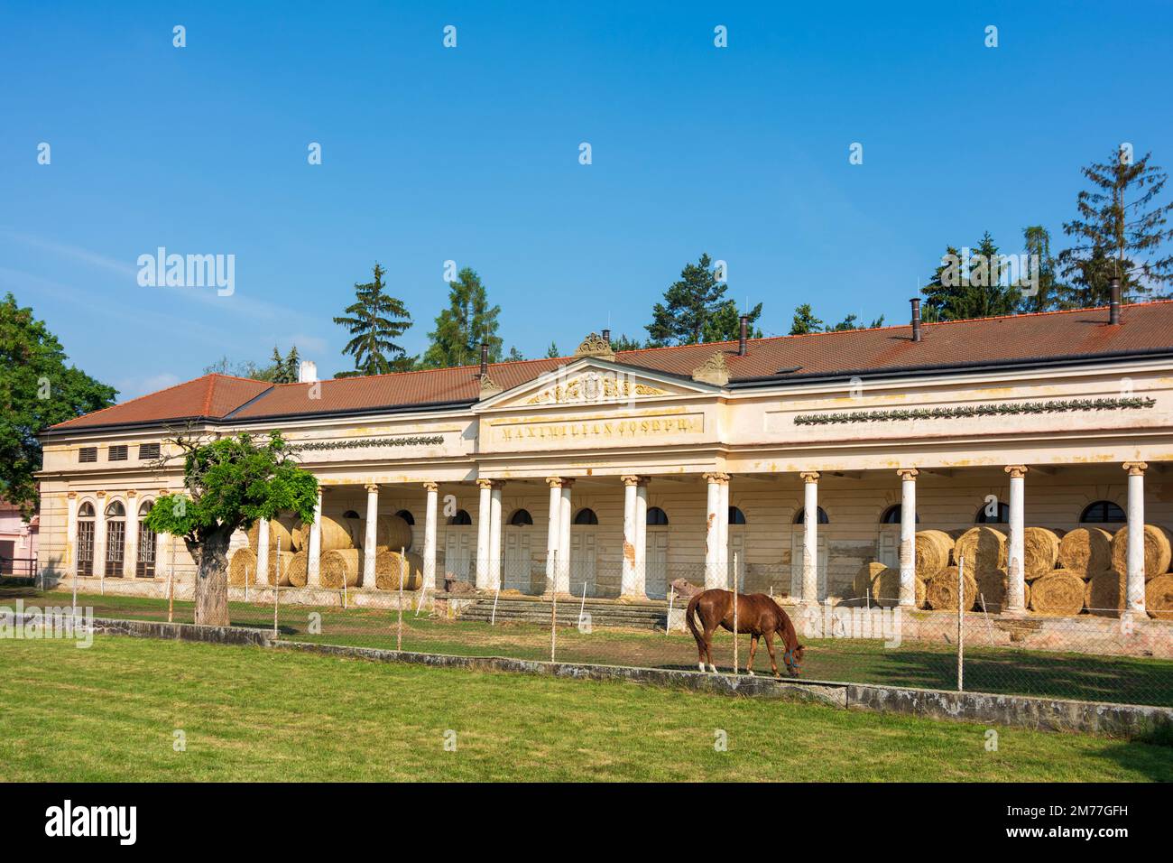 Historic stables hubertcentrum in zlinsky hi-res stock photography and ...