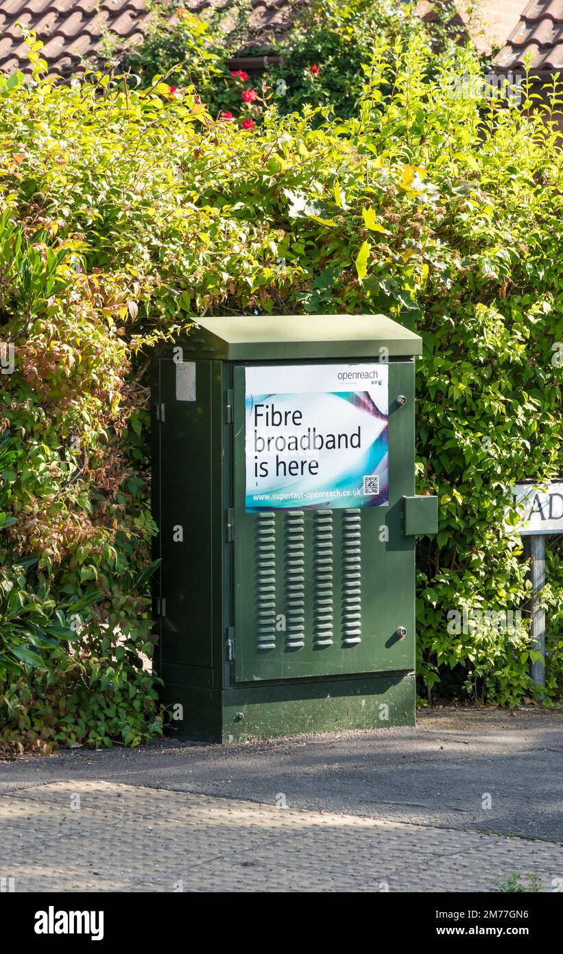 Fibre broadband Connectorised Block Terminal box 2022 Stock Photo - Alamy