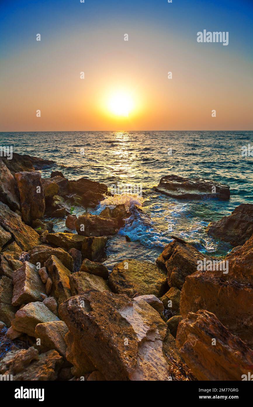 sunrise on sea Stock Photo - Alamy