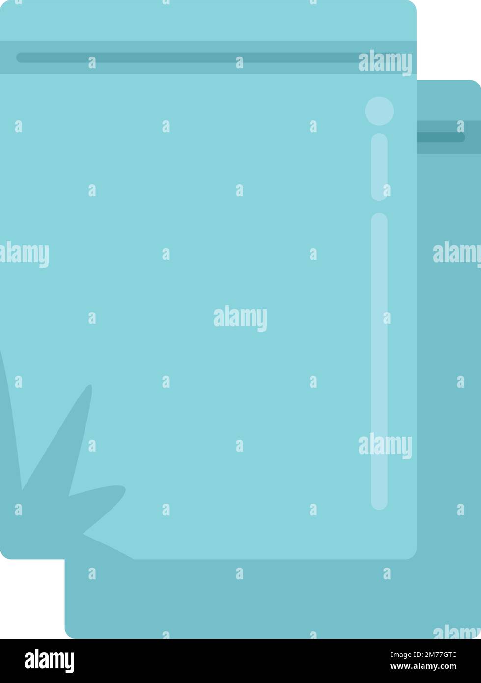 Trash bag icon flat vector. Eco recycle. Biodegradable plastic isolated ...