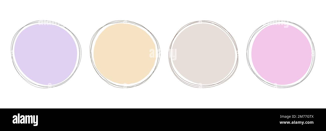 Circle Logo Template Vector for Personal Brands, Monograms, Natural ...