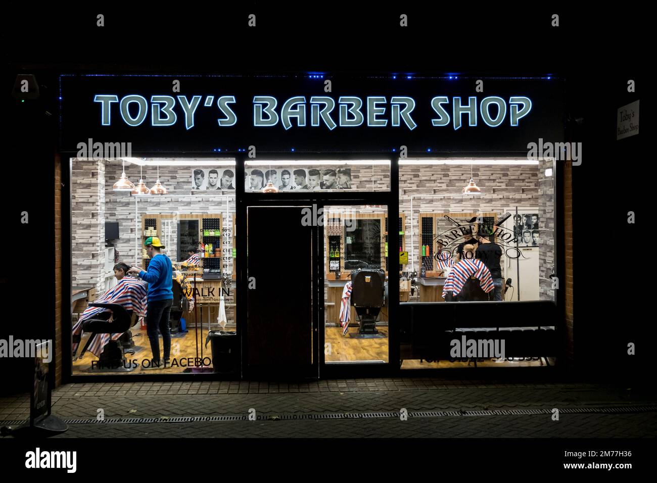 Toby's Barber Shop St Benedicts Square Lincoln city 2022 Stock Photo ...