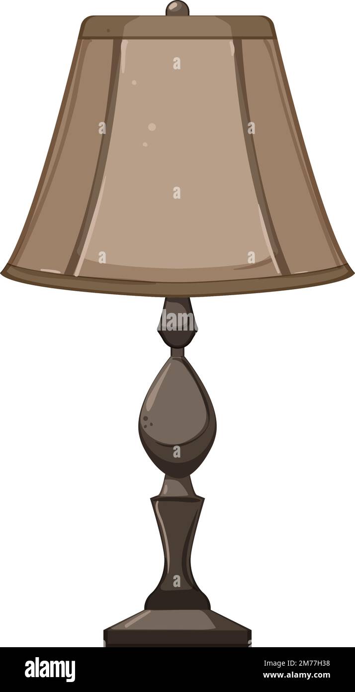 light lamp table cartoon vector illustration Stock Vector Image & Art ...
