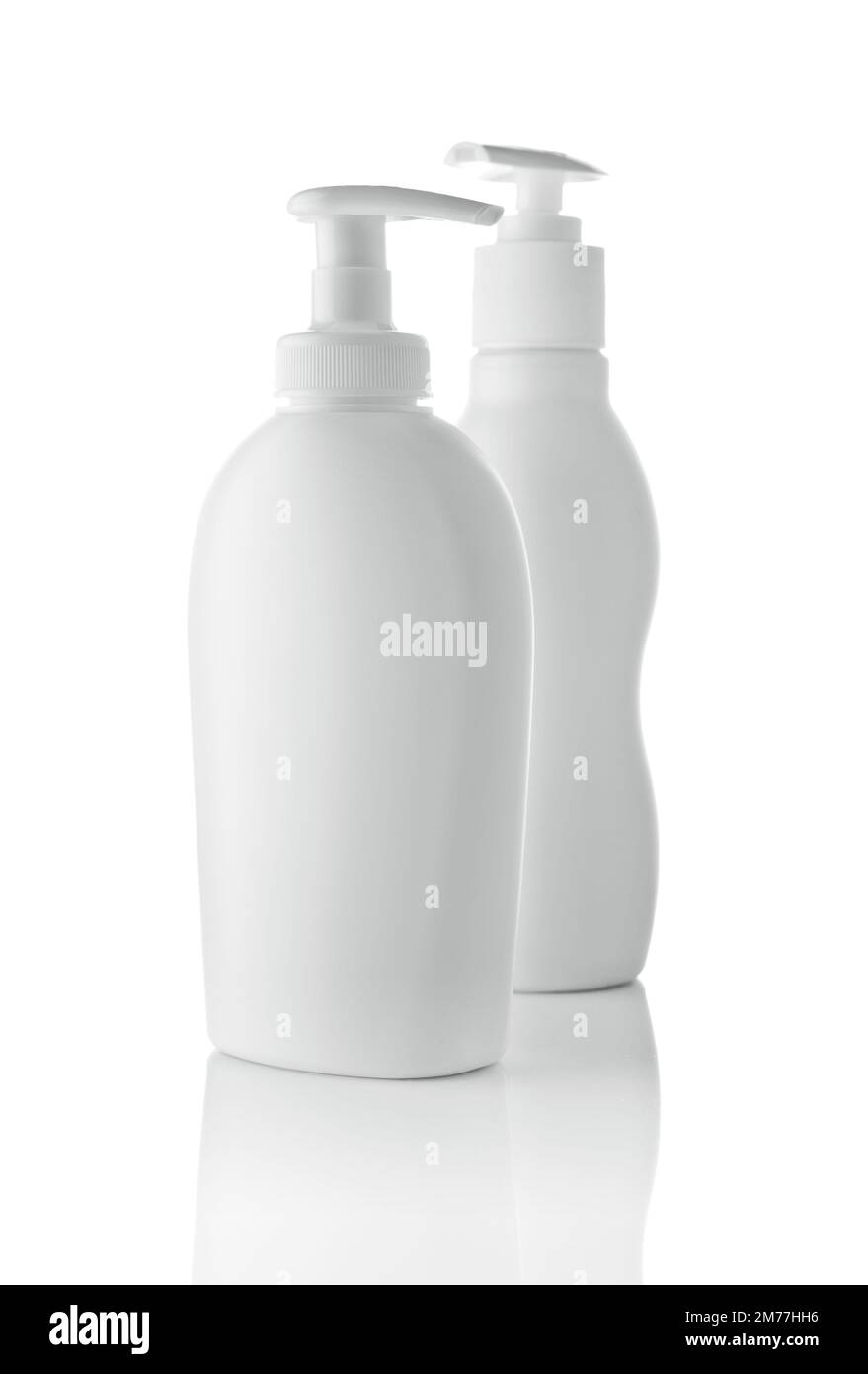 two white spray bottle Stock Photo - Alamy